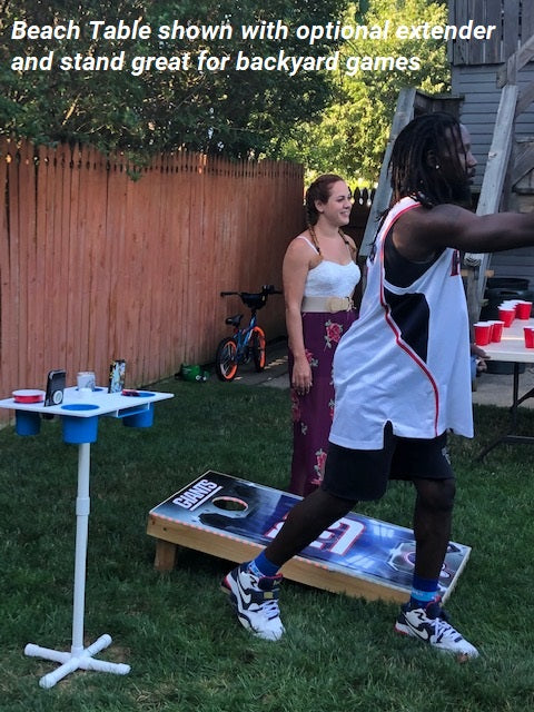 Octable Beach Table octopus octables sand cell phones, red cups,